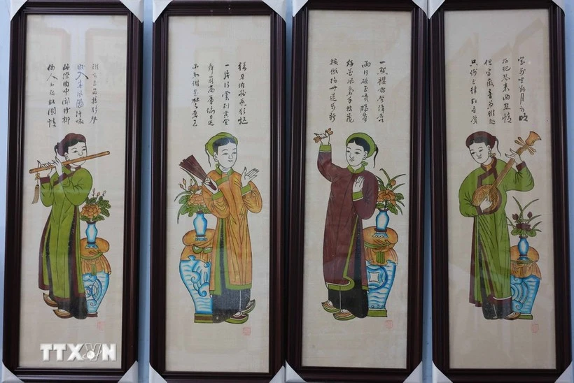 La gravure sur bois traditionnelle de Dông Hô au patrimoine mondial, un ...